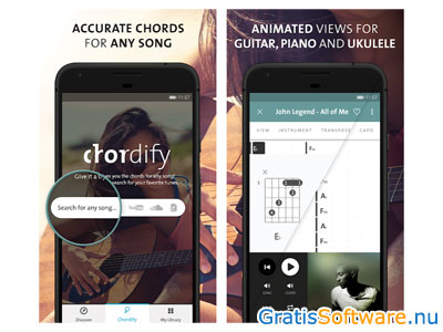 Chordify Download • Gratis muziek in akkoorden omzetten app